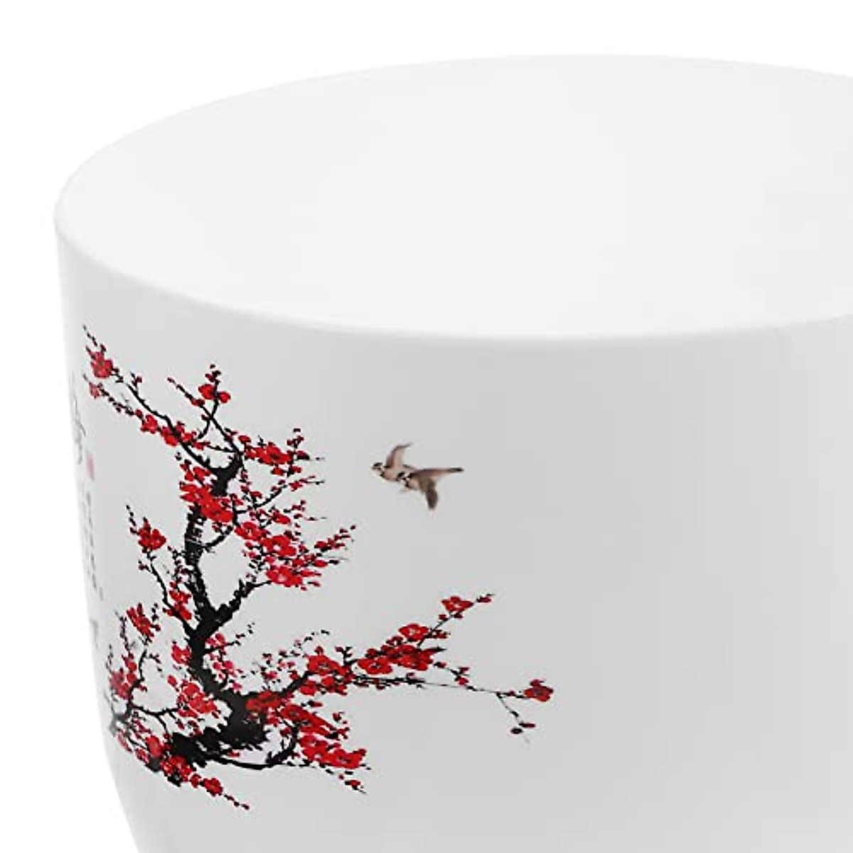 Yardwe Chinese Ceramic Planter Porcelain Flower Pot with Saucer Bonsai Pot Decorative Plant Pot Succulent Planter For Table Centerpiece Home Office Decor