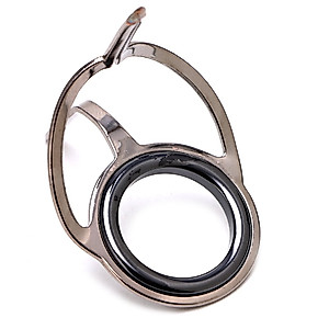 UNTERING 8Pcs 6# - 30# Stainless Steel Eye Rings Fishing Rod Guides Tips Line Repair Kit