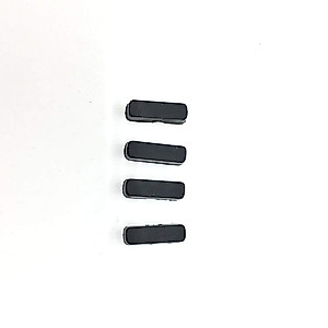 Replacement 4 PCS Rubber Feet Shell Housing Case Rubber Cover for Xbox 360 Slim (Black)