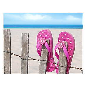 Small World Greetings Beach Note Cards 24 Count - Blank Inside with Envelopes - A2 Size (5.5" x 4.25") - Perfect All Occasion Beach Stationery for Thank You, Birthday, and More