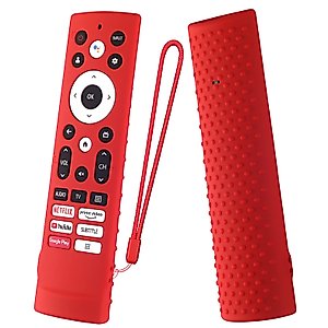 Silicone Case for Hisense Voice Remote ERF3A90 Fit for Hisense U7G U9G U8 Series 4K ULED Remote Silicone Cover(Red)