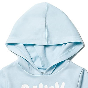 Bluey Bingo Toddler Boys Fleece Pullover Hoodie and Sweatshirt Blue/White 5T