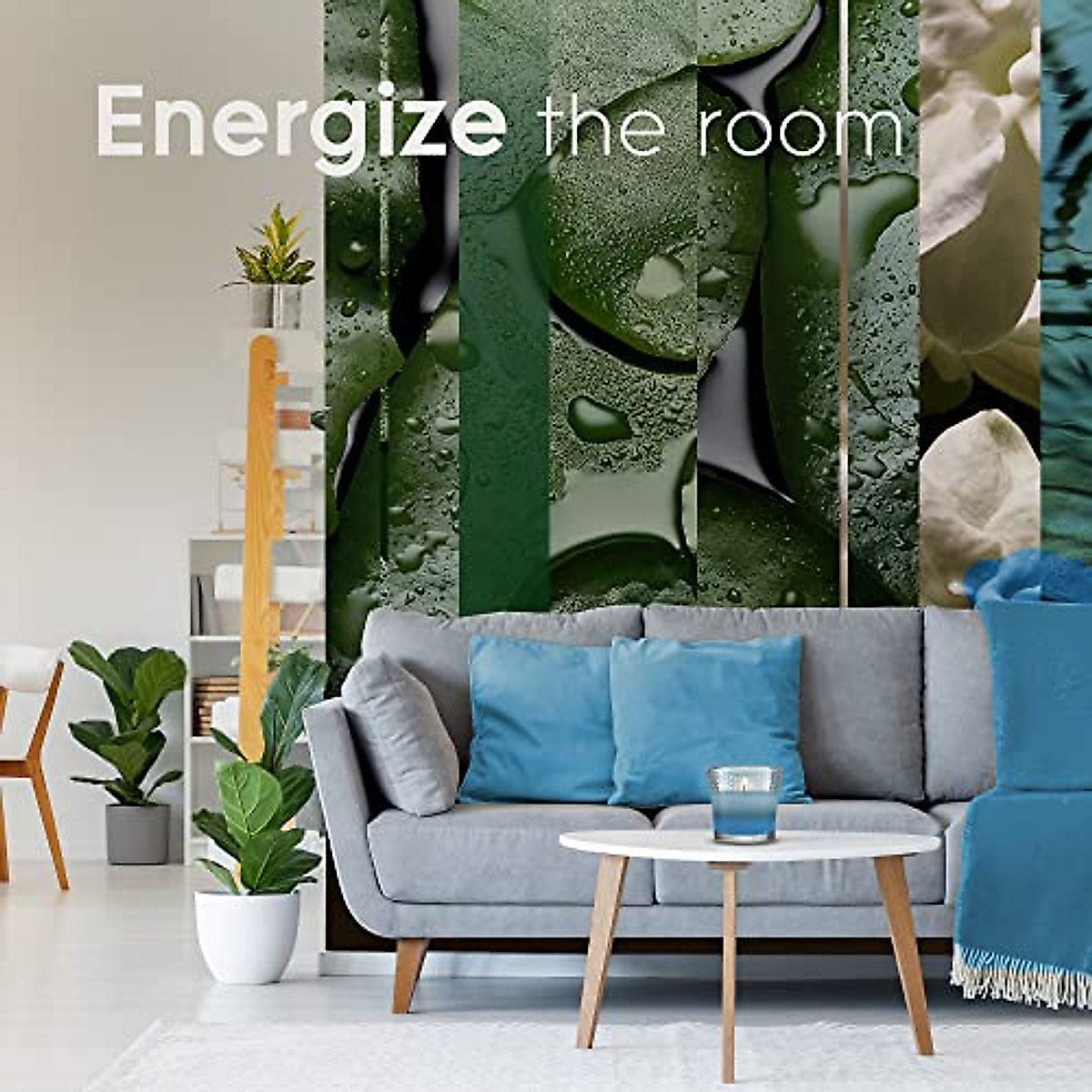 Glade Candle Jar, Air Freshener, 2in1, Moonlit Walk & Wandering Stream, 3.4 Oz