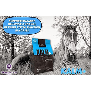Majesty's Kalm Wafers - Supports Horse / Equine Balanced Behavior and Normal Nervous System Function - Tryptophan, Vitamin B1, Winter Cherry, Inositol - 60 Count (2 Month Supply)
