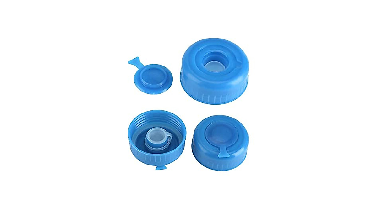 FastUU 5 Pack Blue Screw-On Gallon Bottle Caps