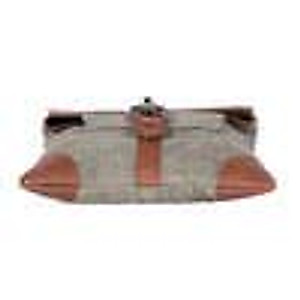 Mona B Canvas Handbag for Women | Zipper Bag | Crossbody Bag | Stylish Vintage Recycled Upcyled Bags Women (Tan-Reed Moss)