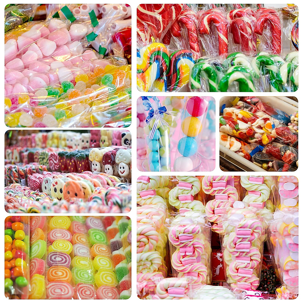 300Pcs Clear Plastic Pretzel Rod Bags, 2 X 10 Inches Self Sealing Cellophane Bags Resalable Treat Bags for Packaging Snacks, Candy Popsicle, Goody, Party Favors