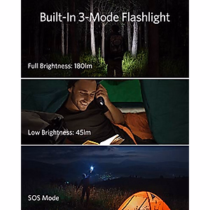 Anker PowerCore Solar 10000, 15W Power Bank 10,000 mAh with Dual Ports, Flashlight, IP64 Splash Proof and Dustproof for Outdoor Activities, Compatible with Smartphones and Other Devices