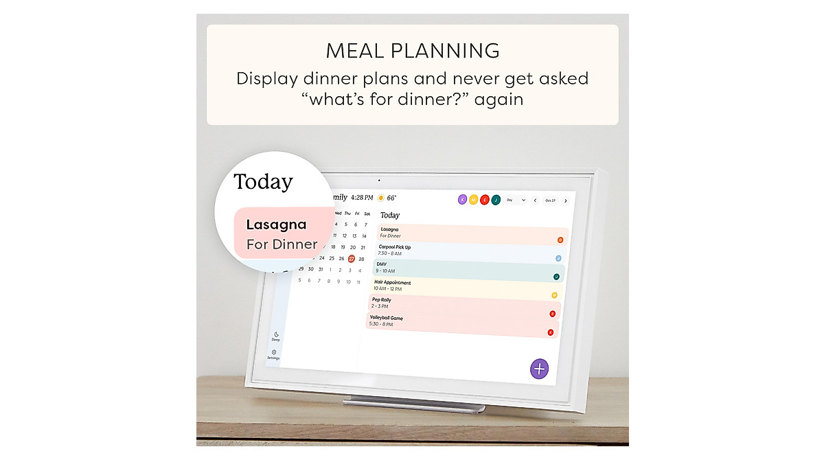 Skylight 15" Digital Calendar & Chore Chart for Families