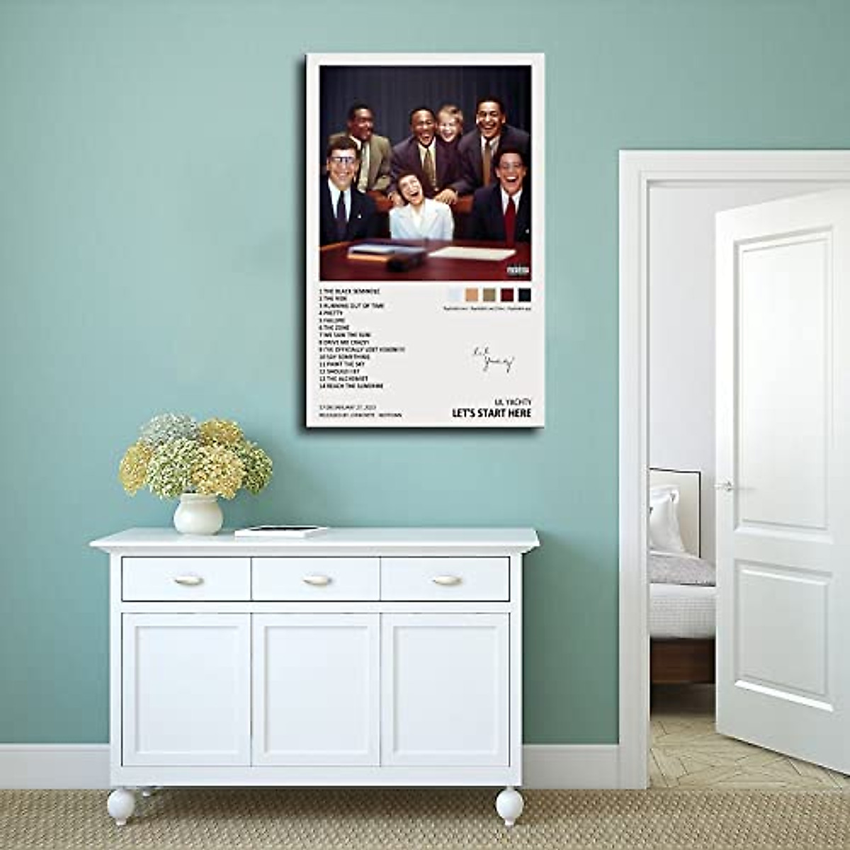 TOBIANG Lil Poster Yachty Let's Start Here Music Album Cover Signed Limited Poster Canvas Poster Bedroom Decor Sports Landscape Office Room Decor Gift Unframe:16x24inch(40x60cm)