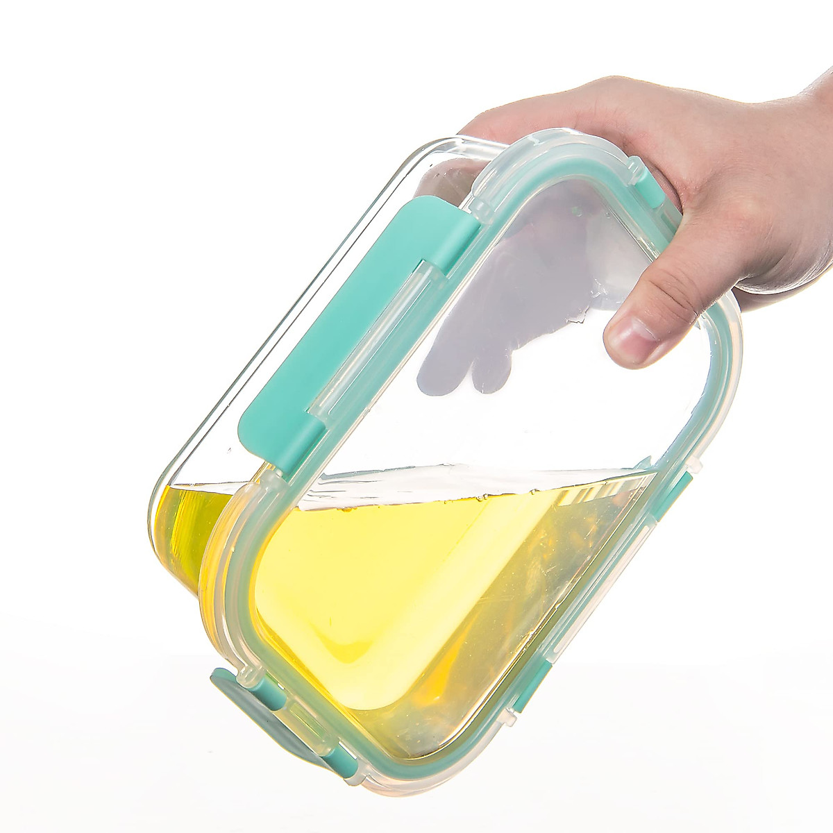 FAWLES 12 Pack Glass Storage Containers with Lids, Leak-Proof Meal Prep Containers, Dishwasher/Microwave/Oven/Freezer Safe Glass Food Storage Containers for Leftovers, to Go