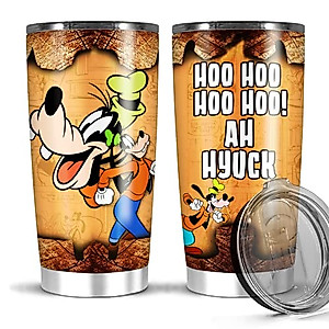 Stainless Steel Tumbler Vacuum 20 30 Oz Goofys Event Cartoon Glass Movie Bottle Collage Gift Quote Mug Friends Christmas Suitable With Hot Or Iced Coffee Tea Wine Water Frappe Cocktail