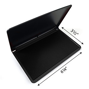 2000 PLUS Stamp Pad, Felt, Size No.2, 6-1/4" x 3-1/2", Black Ink (090407)