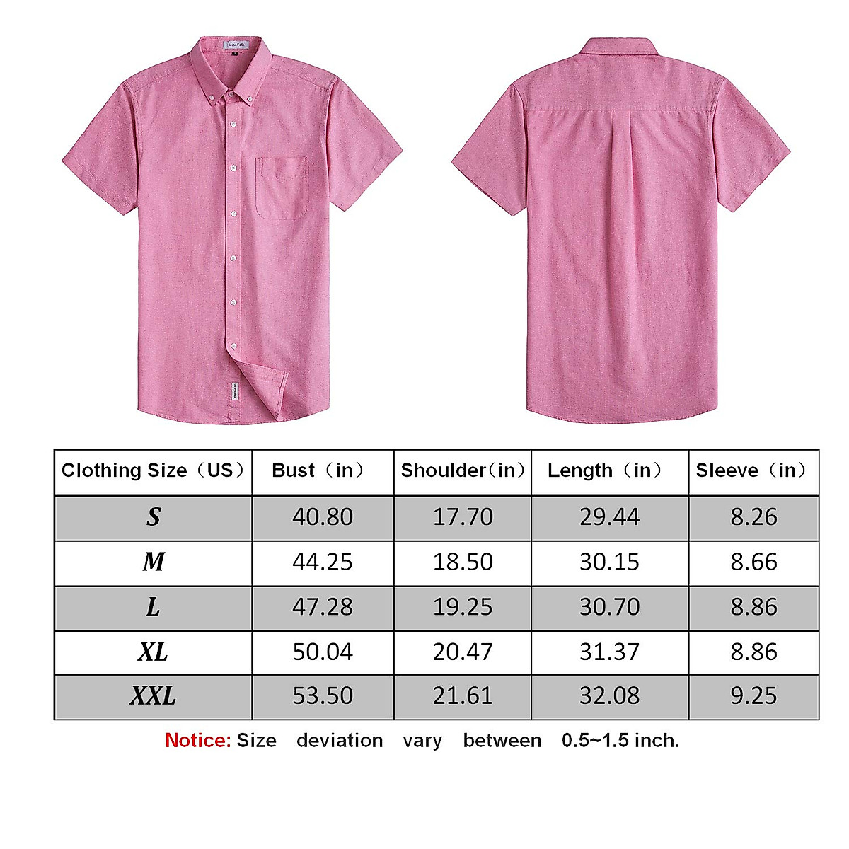 MUSE FATH Men's Button Down Dress Shirt-Casual Short Sleeve Shirt-Party Dress Shirt with Chest Pocket-Light Green-XL