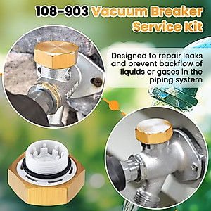 Ceoighe 2 Pack Anti Siphon Valve Repair Kit, Outdoor Frost Free Faucet, Vacuum Breaker Repair Kit Compatible with Legend LEG-108-903 T550 T550A, Frost Free Faucet Repair Kit for Outside Faucet Repair