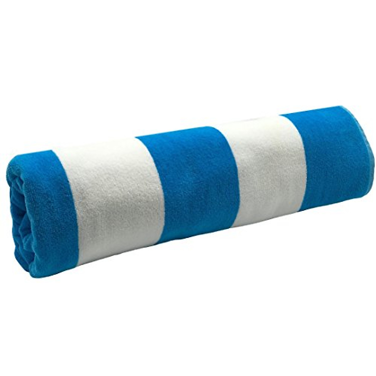 La Calla Cabana Beach Towel - 100% Terry Velour Cotton Turkish Towels - 35 Inches by 60 Inches Plush Soft and Comfortable and Extremely Absorbent; - Eco Friendly (1 Towel, Aqua)