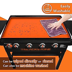 Silicone Griddle Mat for Blackstone - 28" Heavy Duty Food Grade Silicone Mat, Polished Bottom Surface Grill Cover for Blackstone Protector Outdoor, Protective Cover for Outdoor Barbecue Tools