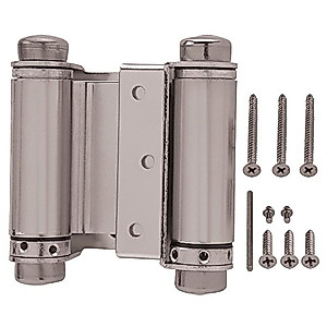 Everbilt 3 in. Satin Nickel Double-Action Spring Hinge