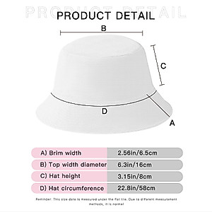 Cartoon Funny Duck Bucket Hats Packable Fisherman Hat Beach Travel Sun Hat Outdoor Cap for Men Women