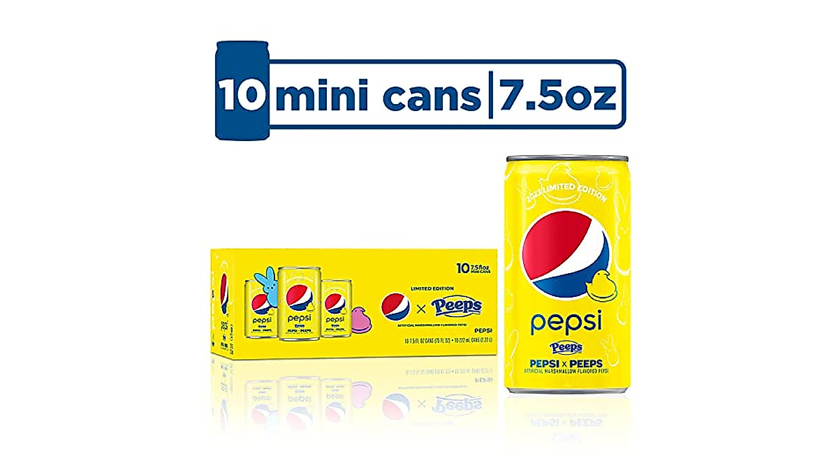 PEPSI x PEEPS Mini Cans - Limited Edition Marshmallow Cola Soda