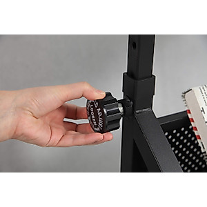 LKKRO Black Adjustable Tempered Glass Drafting Printing Table with Chair