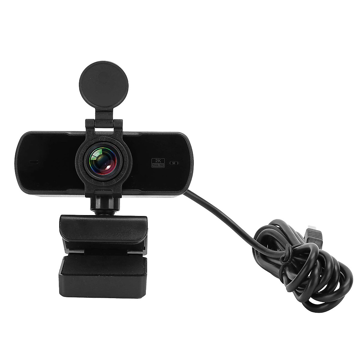 Mini USB Webcam, 2K Full HD Mini Webcam with Microphone, Support 4 Million HD Pixels and 360 Degree Rotation, for Video Conference Live Net Class, for PC Computer Laptop (pc-05)