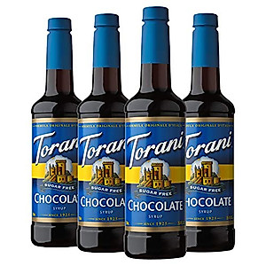 Torani Sugar Free Syrup, Chocolate, 25.4 Ounces (Pack of 4)