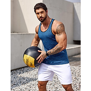 COOFANDY Men's Workout Tank Tops 3 Pack Sleeveless Gym Shirts Fitness Running Tank Bodybuilding T Shirts