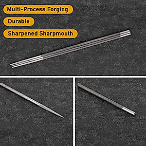 (2-Set) 9" x 20T Chainsaw Tooth Brush Blades - Weed Eater Saw Blade Kit with 2 Carbon Steel Round Chainsaw Blades, 3 Round Files, and 4 Washers for Brush Cutters, String Trimmers, and Weed Wreckers