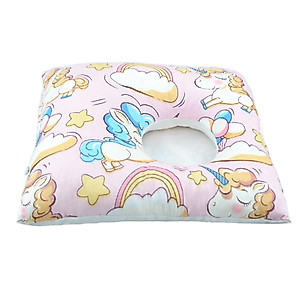 pinklilycare G Tube Tummy Time Pillow Adjustable Feeding Tube Belt Pad with a Hole for Babies Infants