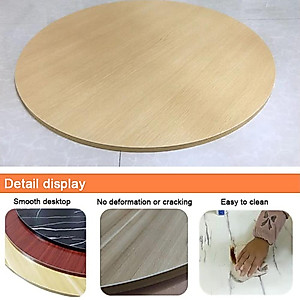 KADEUX Rotating Wooden Lazy Susan Turntable, 20in 24in 28in 30in 36in 40in Tabletop Rotating Serving Tray, 360° Rotating Wood Turntable for Home, Kitchen, Restaurant (Color : Mahogany, Size : 50cm/2