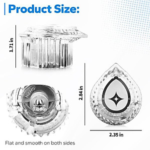 Shower Handle Replacement Knob 100710 for Moen Posi-Temp One-Handle Tub and Shower Faucet, Shower Replacement Parts White Faucet Handles and Chrome Knob Insert