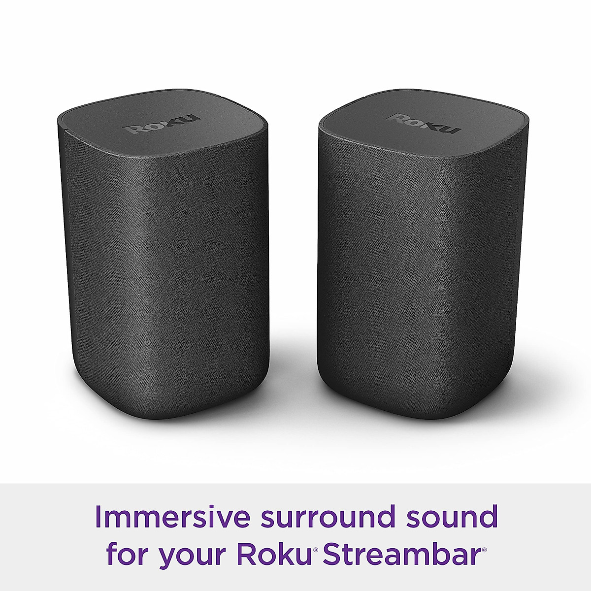 Roku Streambar Wireless Speakers | 4K HDR Streaming Device & Premium Soundbar All in One, Two Wireless TV Speakers, Voice Remote, Free & Live TV