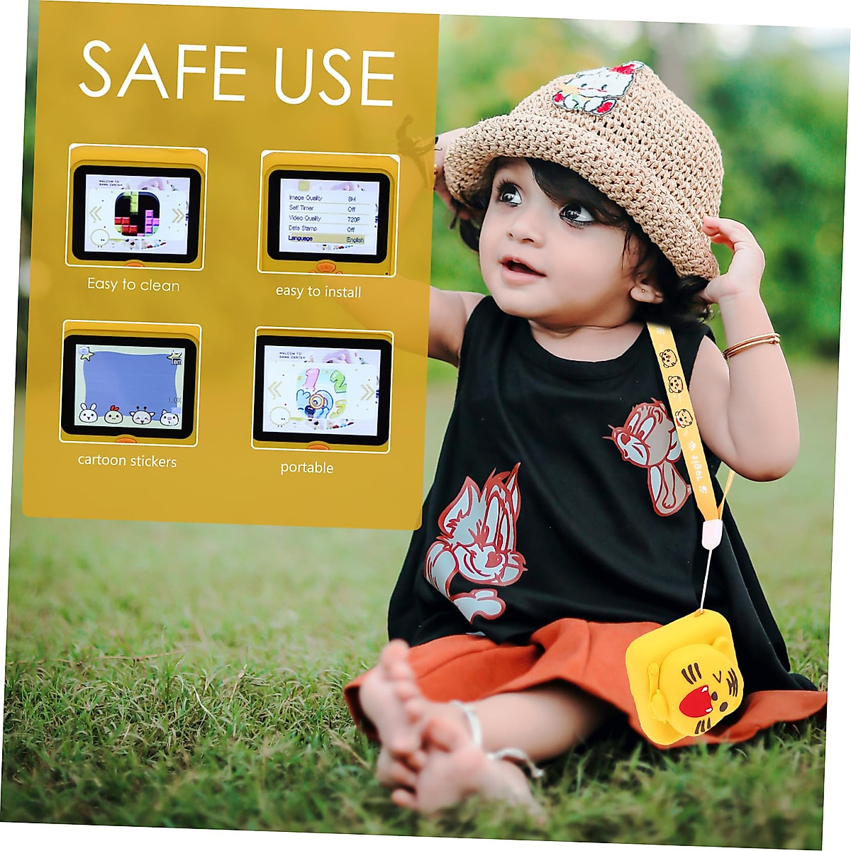 ibasenice Cartoon Children's Camera Toys Camera for Kids Mini Room Children Camera Kids Camera 5 Year Old Boy Toddler Digital Camera Abs