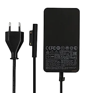 Slive Updated Version Surface Pro Charger, 44W 15V 2.58A, Compatible for Microsoft Surface Pro 3, Pro 4, Pro 5, Pro 6, Pro 7 Surface Laptop 1/2, Surface Book & Surface Go, with 5V 1A USB Charging Port