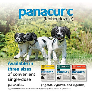Panacur C Canine Dewormer, Net Wt. 12 Grams, Package Contents Three, 4 Gram Packets (4-(Pack))