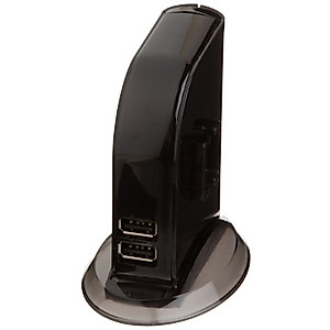 Amazon Basics 7 Port USB 2.0 Hub Tower with 5V/4A Power Adapter, Black