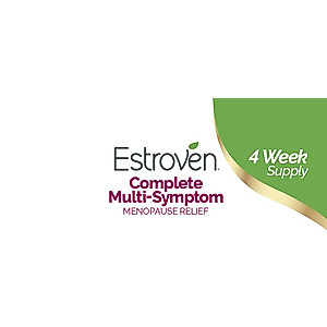 Estroven Complete Multi-Symptom Menopause Supplement for Women, 28 Ct., Clinically Proven Ingredient Provide Menopause Relief & Night Sweats & Hot Flash Relief, Drug-Free & Non-GMO