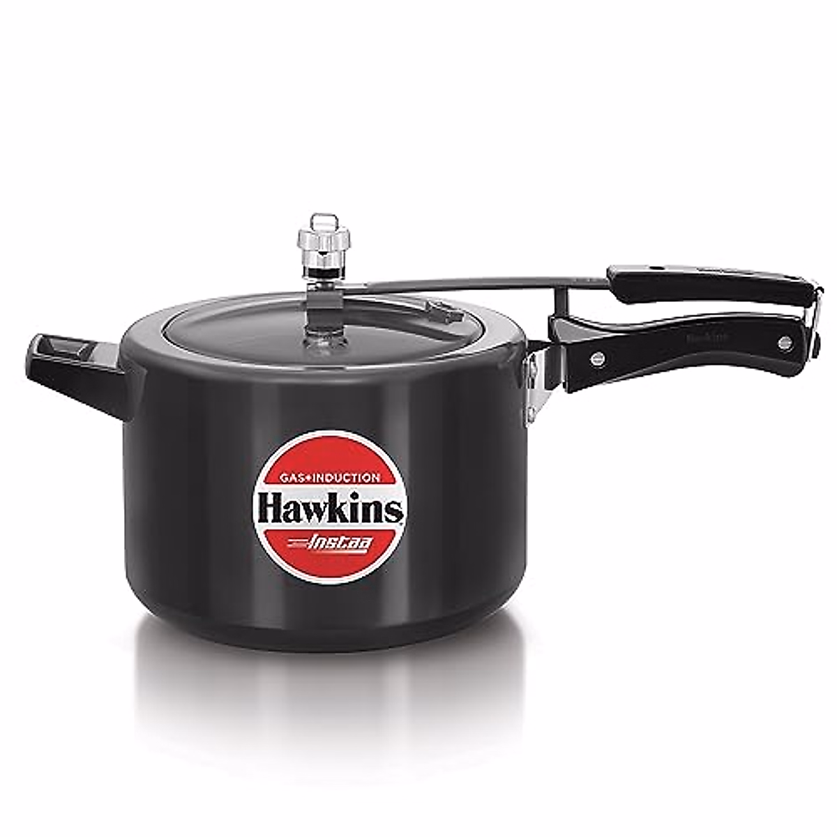 Hawkins 5 Litre Instaa Pressure Cooker, Induction Inner Lid Cooker, Tall Body Hard Anodised Cooker, Best Black Cooker, Black (IIH50)