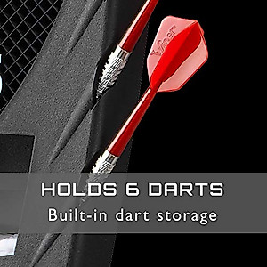 Viper 850 Electronic Dartboard, Ultra Bright Triple Score Display, 50 Games With 470 Scoring Variations, Regulation Size Target-Tested-Tough Segments Made From High Grade Nylon, Includes 6 Darts,Black