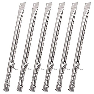 Adviace Grill Replacement Parts for Brinkmann 810-6680-S 810-4580-S 810-4580-SB 810-3751-F 810-3752-F 810-4580-F, Replacement Brinkmann 810-4580-S Burner Tubes 810-6680-S Gas Grill Burner, 6-Pack