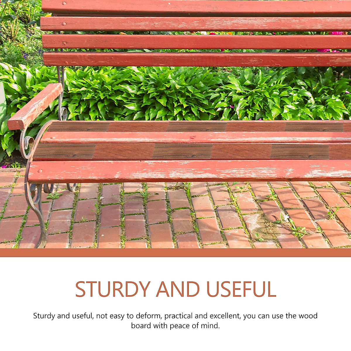 DOITOOL 6 Pcs DIY Garden Panels Wall Panels DIY Replacement Garden Bench Slats Wood Manual Timber