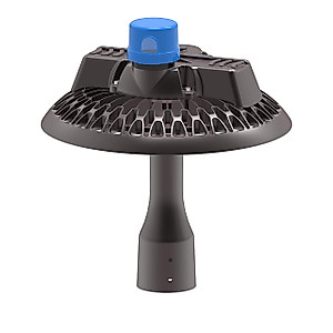 KRLED Post Top Light 120W LED Area Light Dusk to Dawn (Photocell Including) 5500K Pure White Garden Pole Lights Outdoor Post Top LampsPole Light Fixture for Street Yard Garden