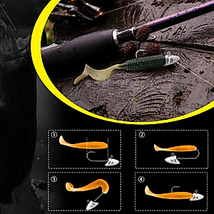 AMYSPORTS Freshwater Sharp Jig Head Hook Saltwater Tackle Jigs Hooks Fishing Bass Trout Jig Head Hook 25pcs 3/64oz