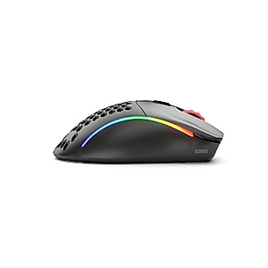 Glorious Model D Wireless Gaming Mouse - 69g Superlight, Lag Free 2.4Ghz Wireless, Up to 71 Hour Battery, RGB, BAMF Sensor, Ergonomic, 6 Buttons - Matte Black