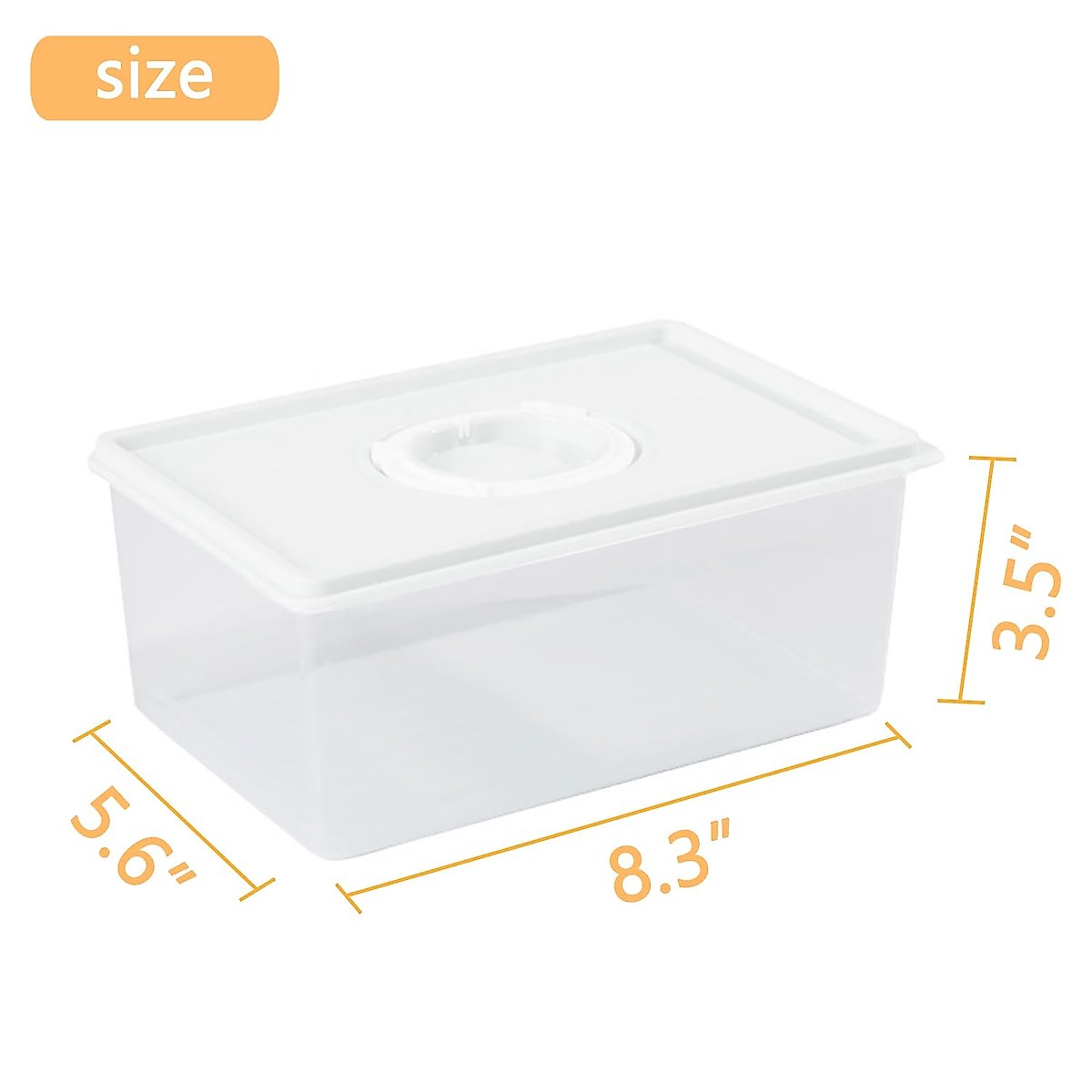 Vellsenne Sliced Cheese Container with Time Recording - Block Cheese Storage Container for Fridge Cream Cheese Sliced Cheese Cheddar Container Cheese Box with Lid Cheese Saver