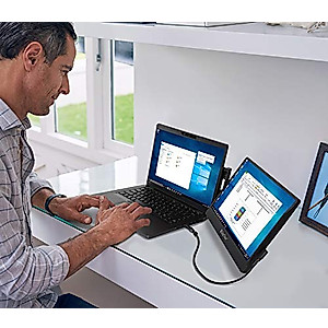 SideTrak USB-C to USB-C Cable & USB-A Adapter | Durable, Flexible, Tangle-Free Braided Nylon Cord | 1.5ft | Black