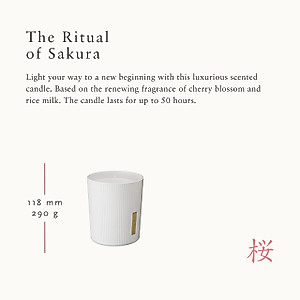 RITUALS Sakura Home Decor Scented Candle with Cherry Blossom & Rice Milk - 10.2 Oz