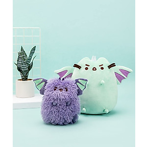 GUND Pusheen The Cat Grumpy Dragonsheen Plush, Dragon Stuffed Animal for Ages 8 and Up, Green/Purple, 9”