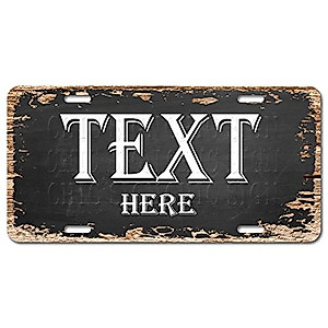 Any Text here Custom Personalized Chic Sign Vintage Retro Rustic 6"x 12" inches Metal Plate Store Home Man cave Funny Decor Gift Ideas